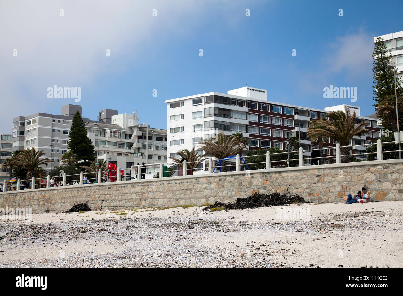 Sea Point Promenade , Beach and Buildings in Cape Town - South Africa ...