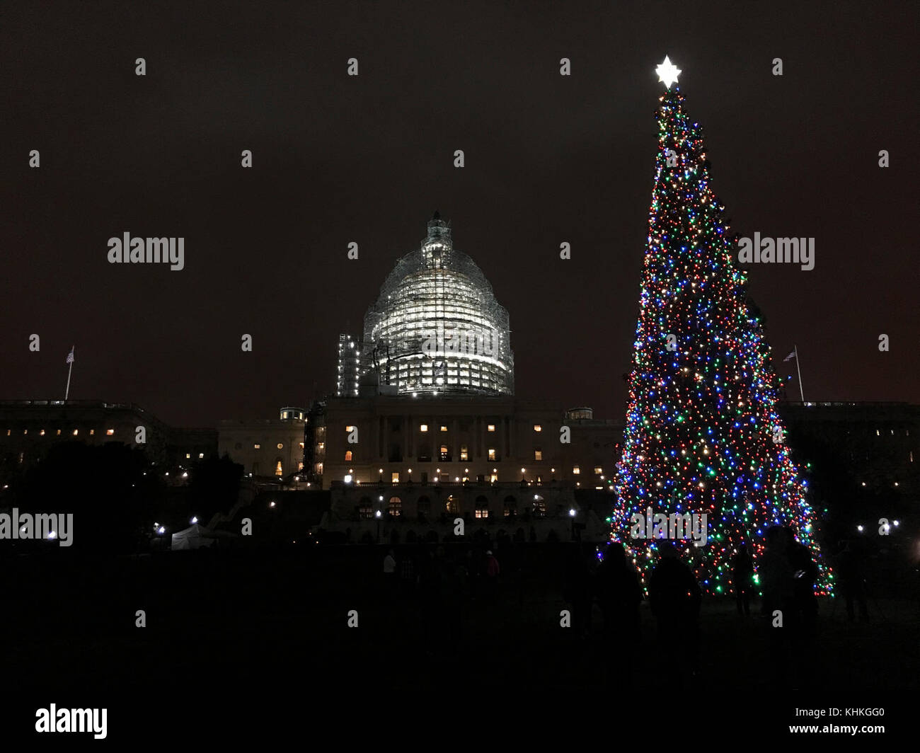 The U.S. Capitol Christmas Tree lighting ceremony took place on the ...