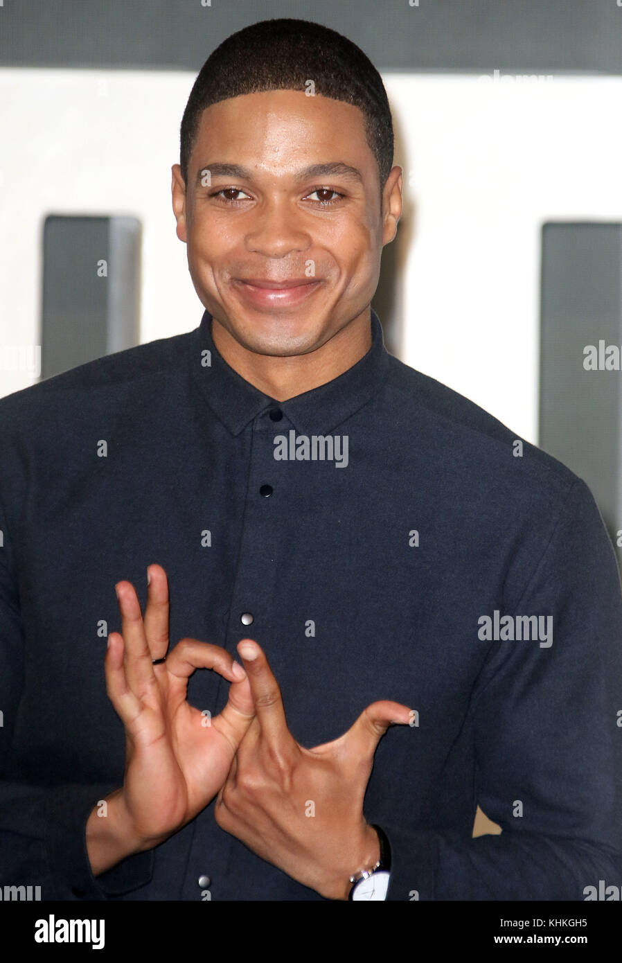 Ray fisher attending justice league photocall hi-res stock photography ...