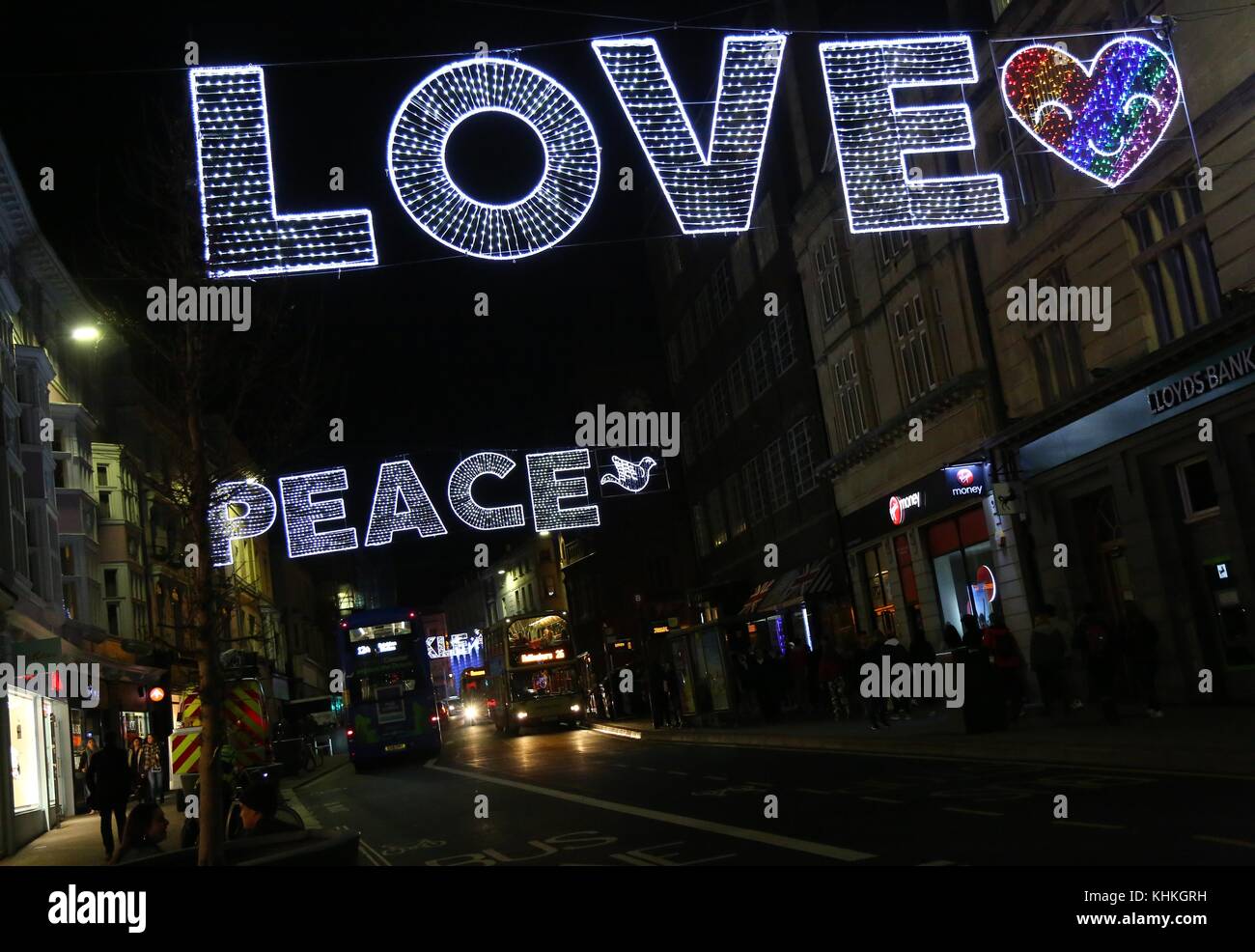 Brighton north street christmas lights hi-res stock photography and ...