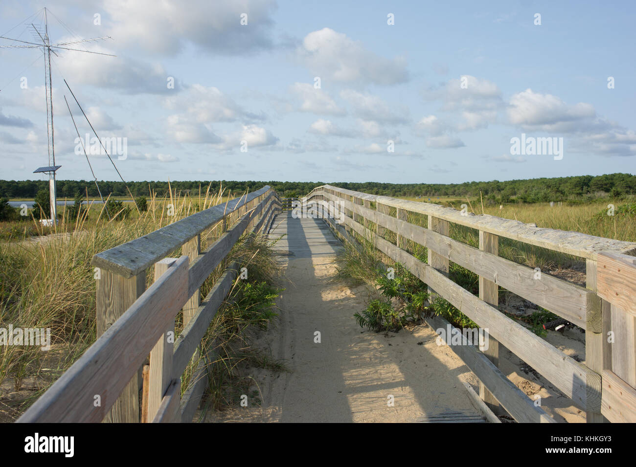 Boardwalk on South Cape Beach, Mashpee, MA Stock Photo - Alamy