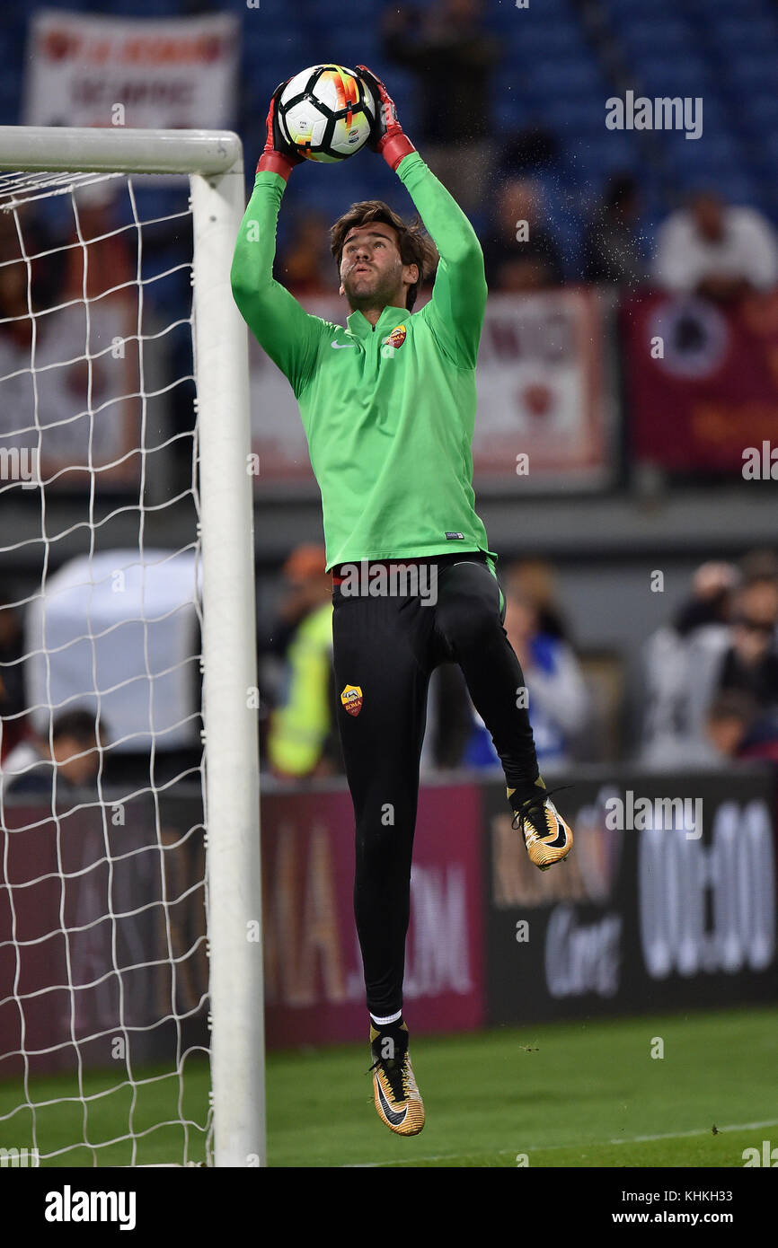 Alisson Becker Roma Roma 25-10-2017 Stadio Olimpico Football Calcio ...