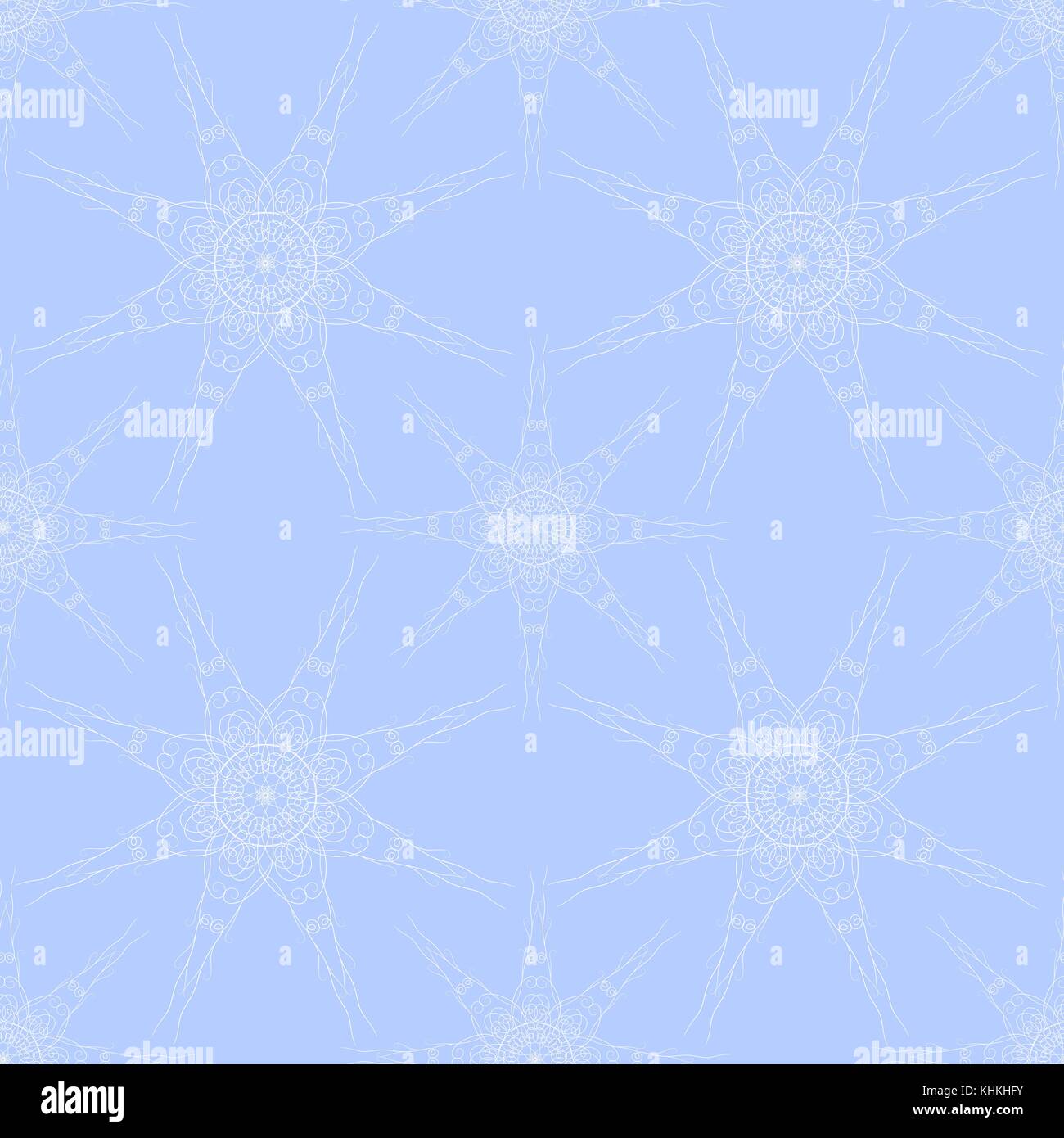 Trendy vector seamless pattern wallpaper blue light background. Retro ...
