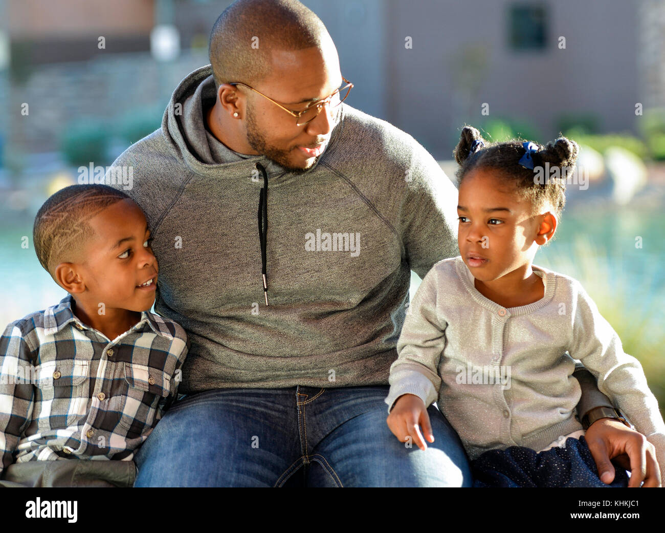African American Father And Child
