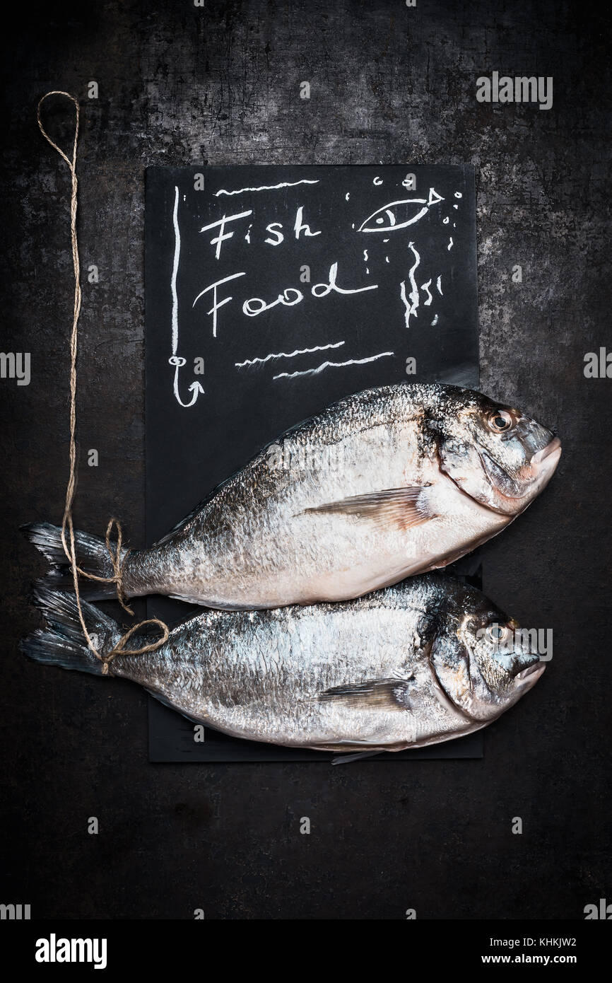 Chalkboard drawing fish hi-res stock photography and images - Alamy