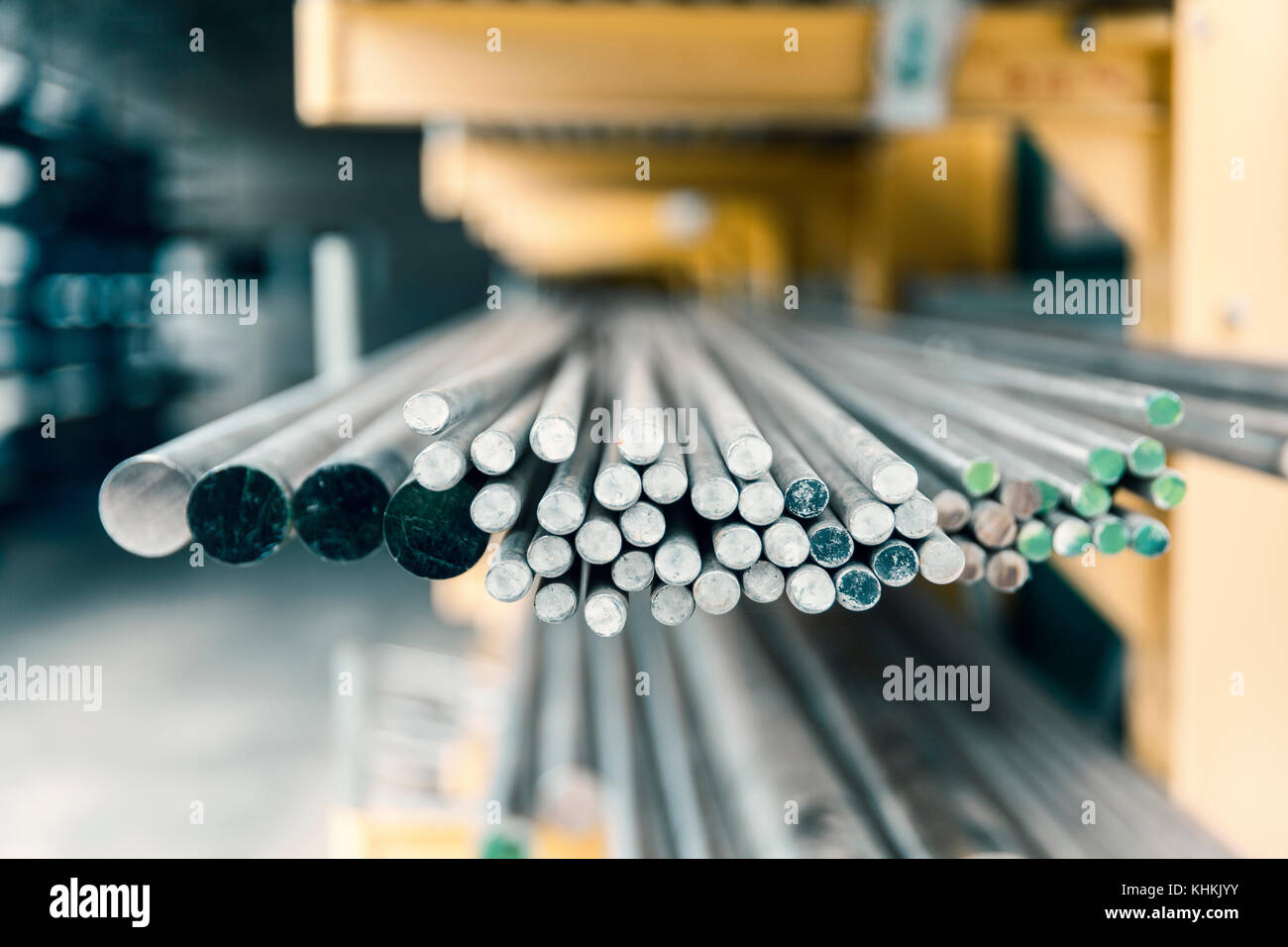 steel metal bars on pile, close up Stock Photo - Alamy