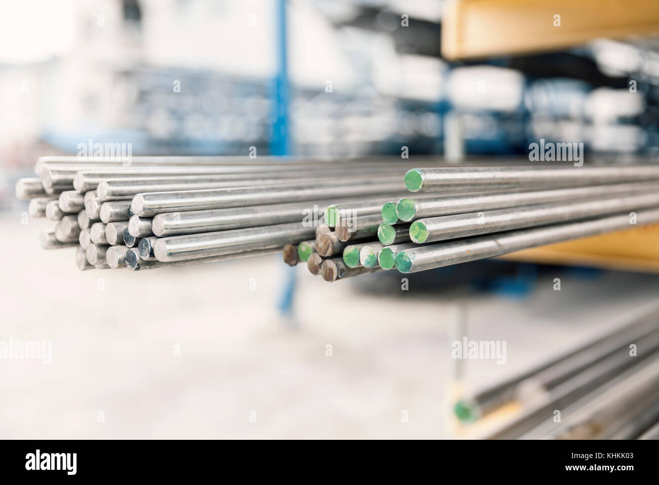 steel metal bars on pile, close up Stock Photo - Alamy