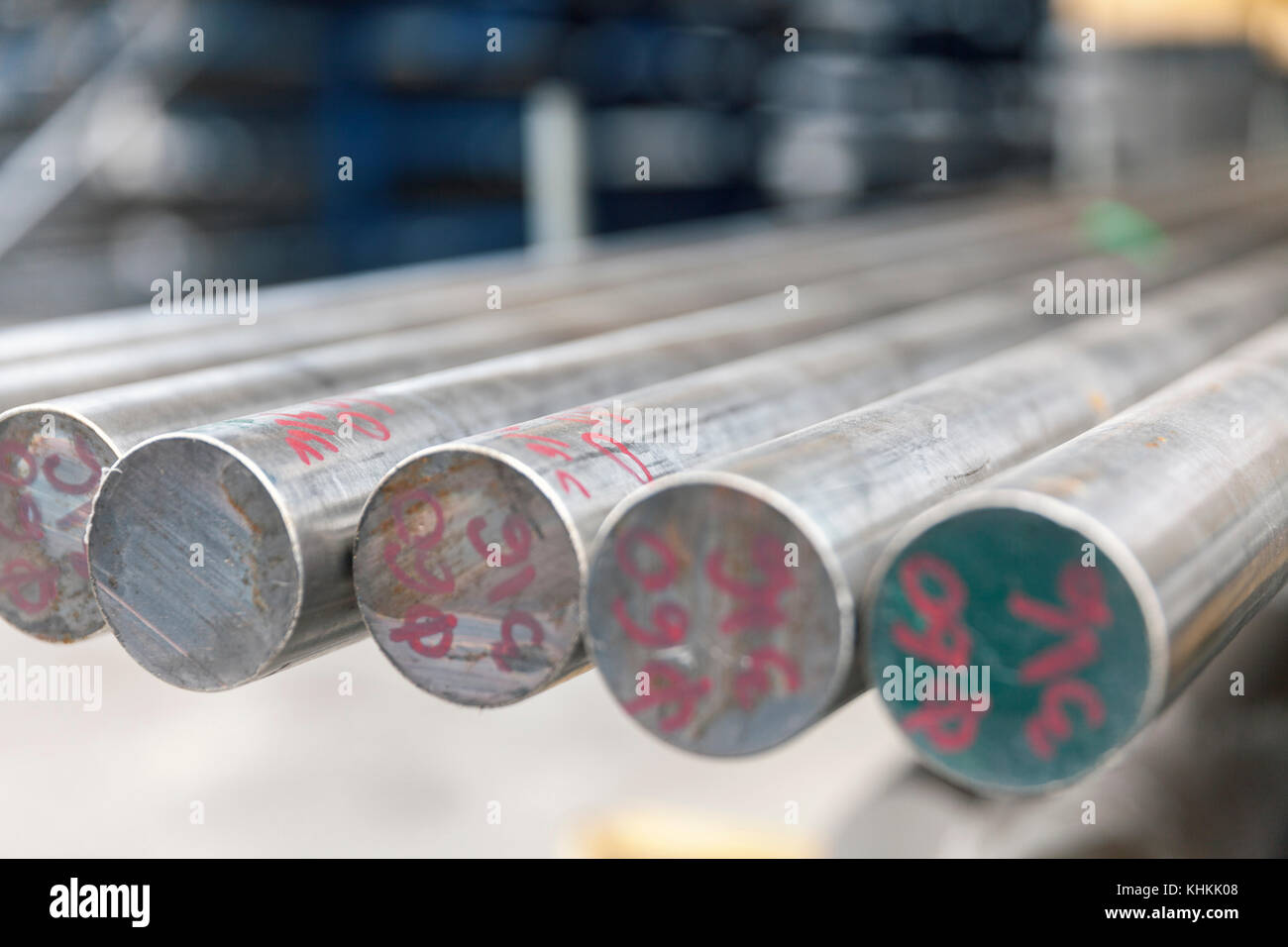 steel metal bars on pile, close up Stock Photo - Alamy