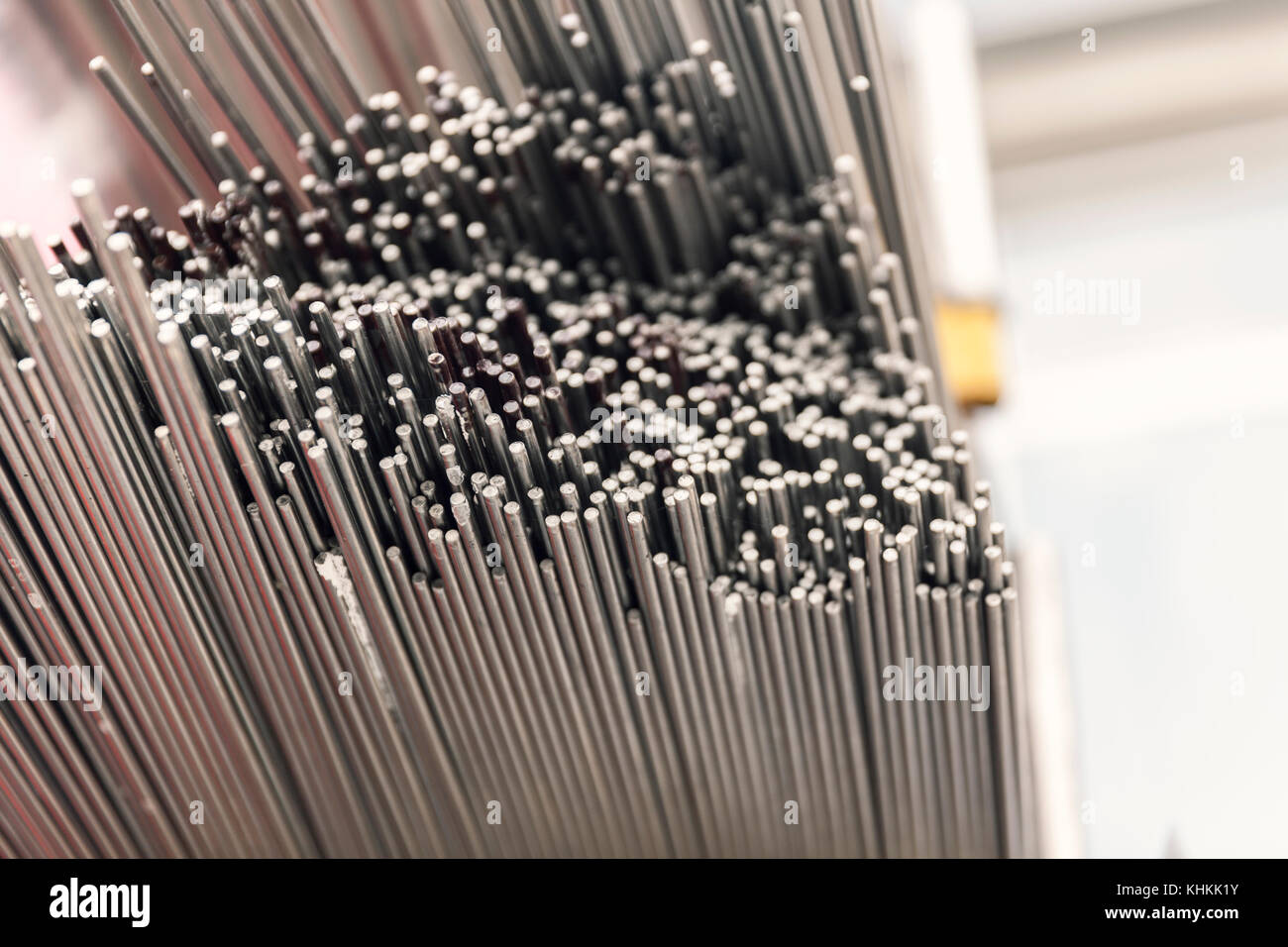 steel metal bars on pile, close up Stock Photo - Alamy