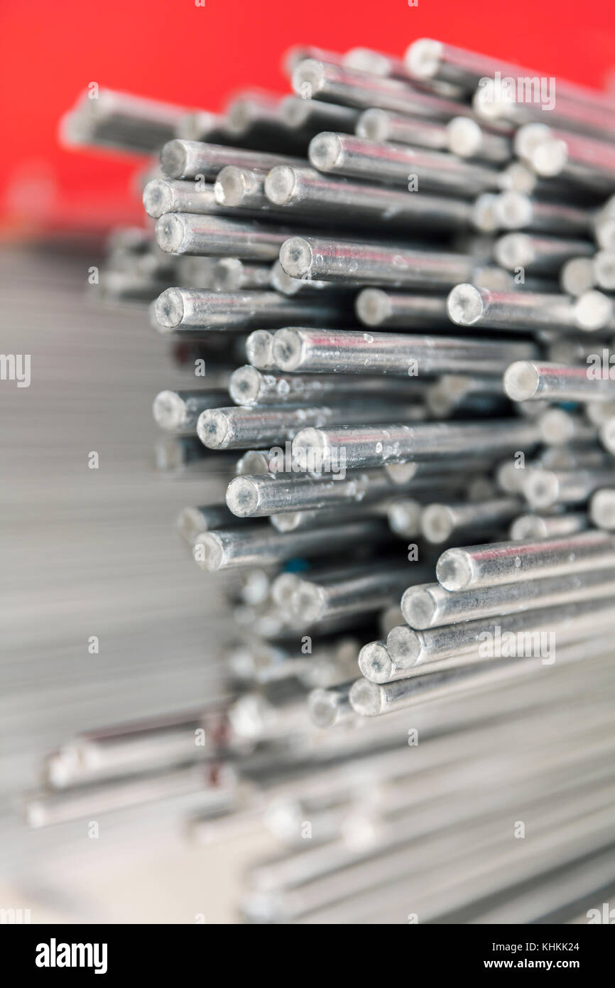 steel metal bars on pile, close up Stock Photo - Alamy