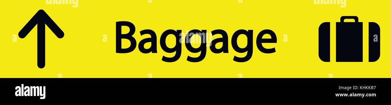 Baggage icon, airport railway sign, vector illustration Stock Vector ...