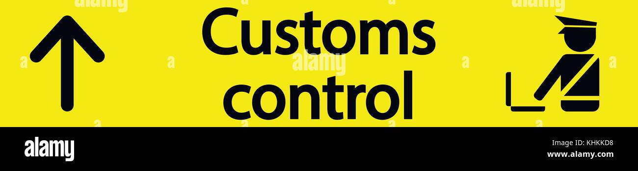 Custom control icon, airport sign, vector illustration Stock Vector ...