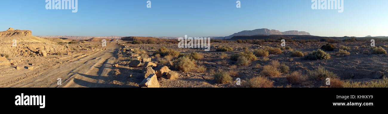 Dirt road in Negev desert, Israel Stock Photo - Alamy