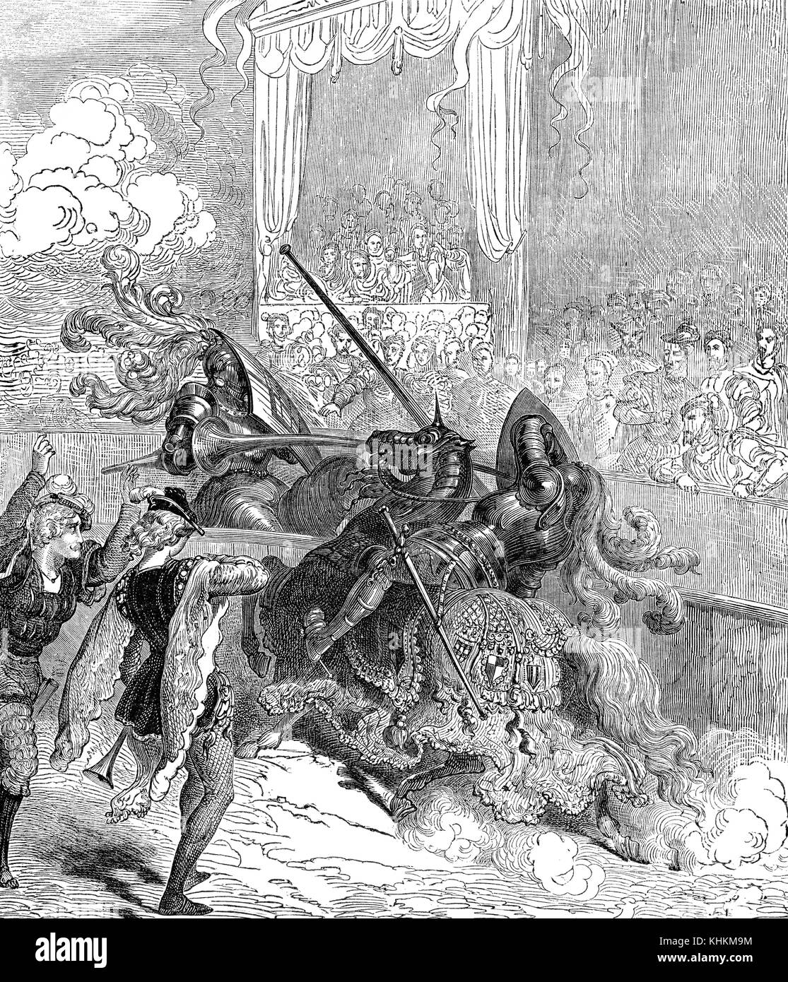 Medieval noble jousting hi-res stock photography and images - Alamy