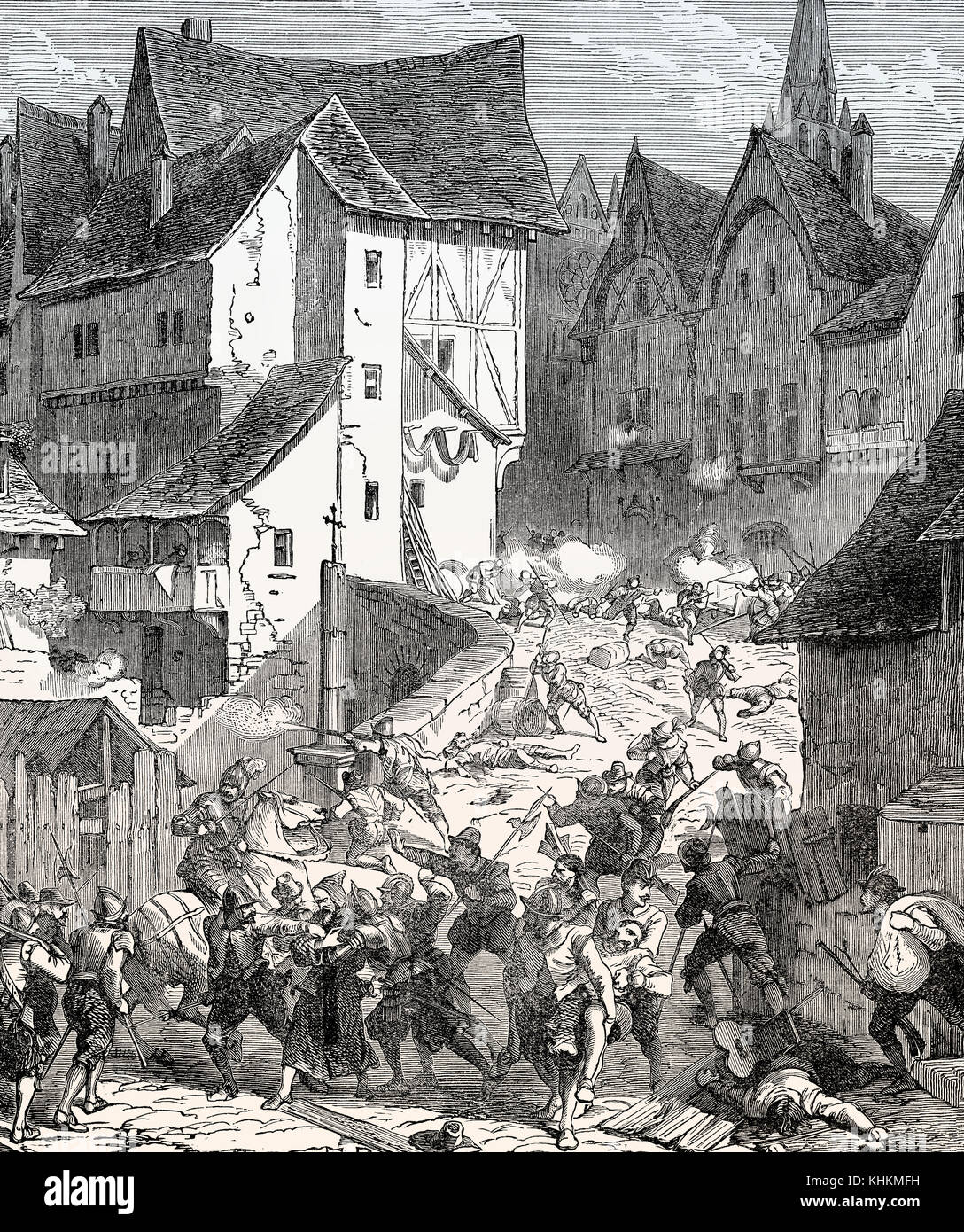 The Siege of Paris in 1590, French Wars of Religion Stock Photo - Alamy