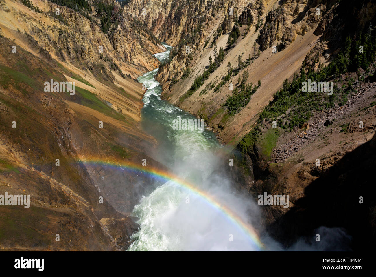 WY02641-00...WYOMING - View of the Yellowstone River from the Brink of ...