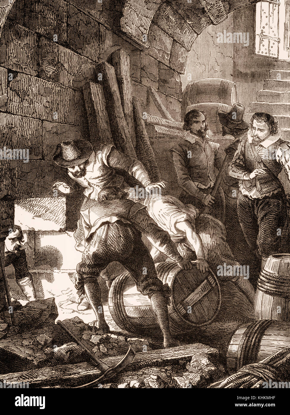 Gunpowder plot 1605 illustration hi-res stock photography and images ...