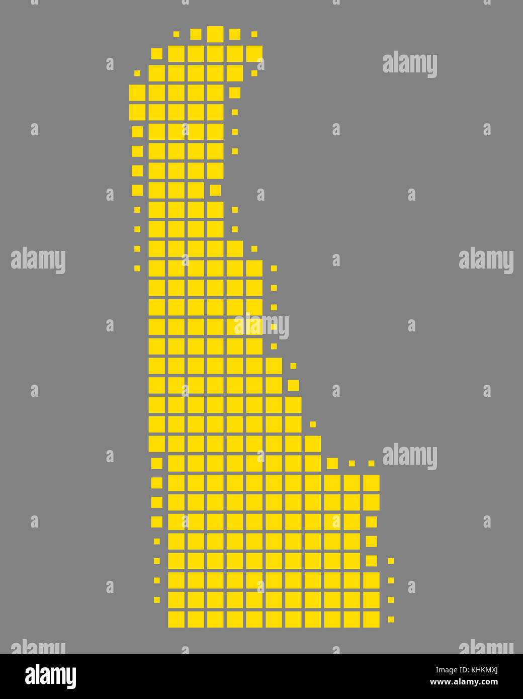 Map of Delaware Stock Photo - Alamy