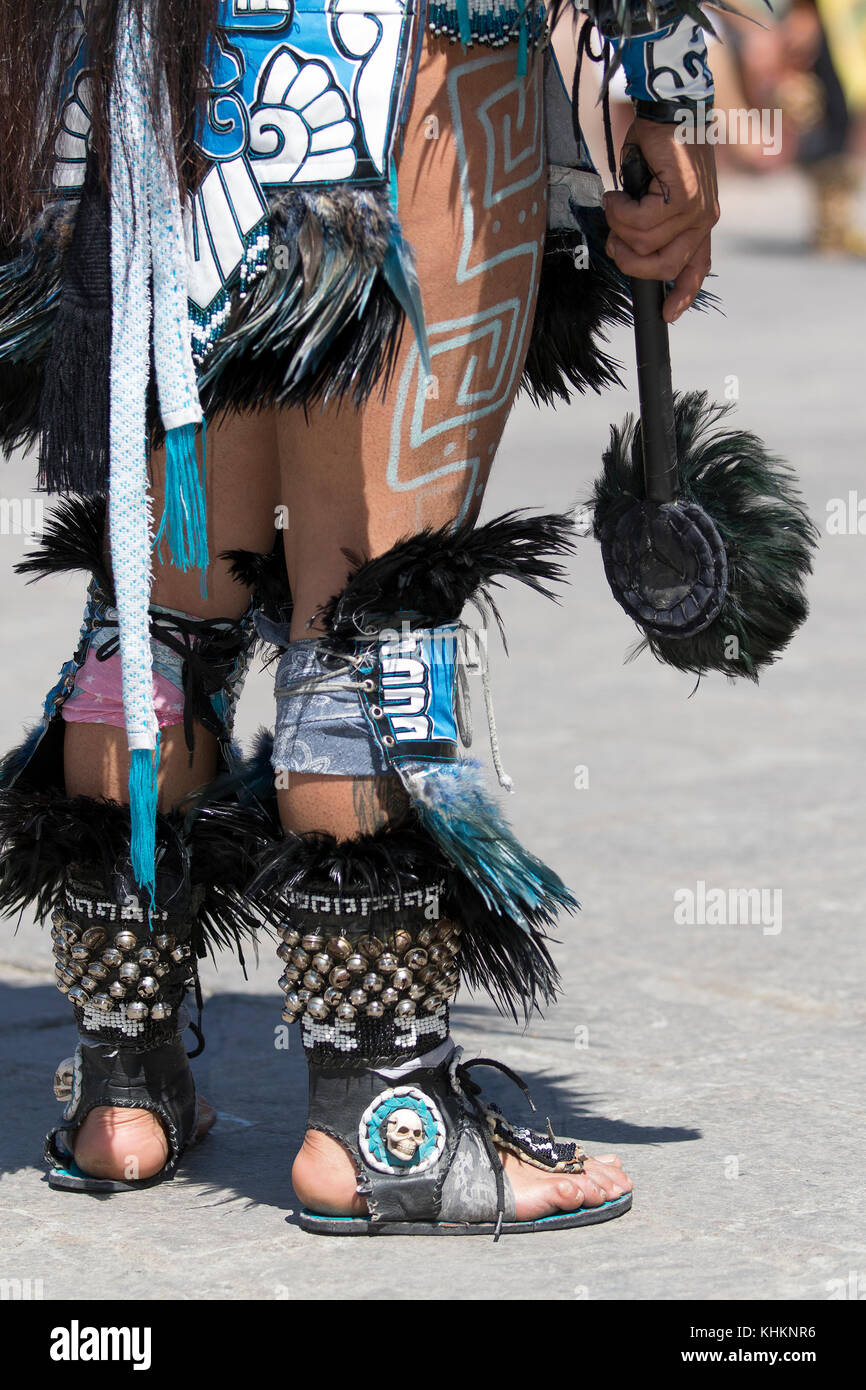 Mexican warrior lower body decoration Stock Photo - Alamy