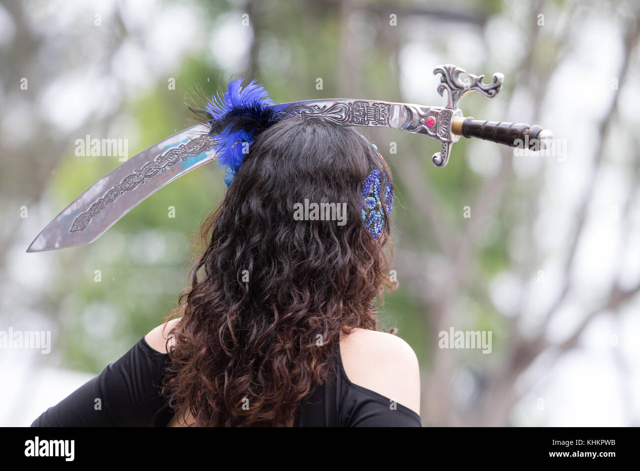 February 27, 2016, San Miguel de Allende, Mexico: a woman is balancing ...
