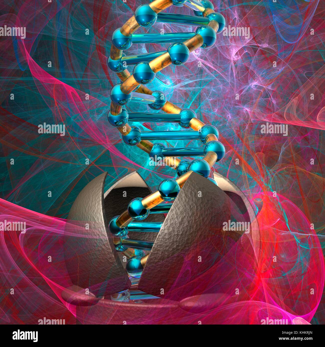 Dna model molecular cgi hi-res stock photography and images - Alamy