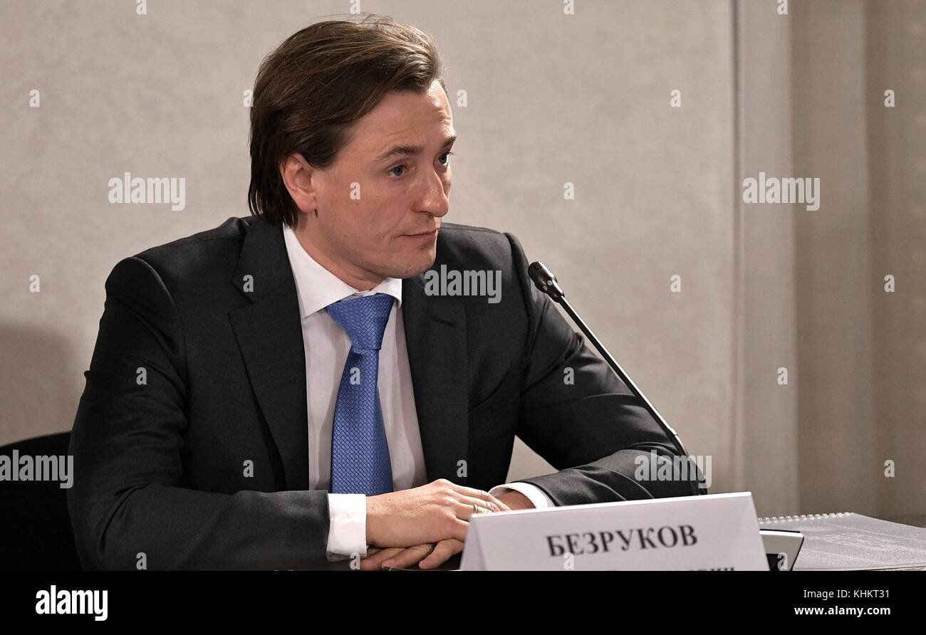 Artistic Director of the Moscow Gubernsky Theater Sergei Bezrukov ...