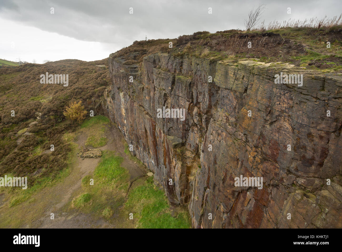 Climbing an abandoned quarry High Resolution Stock Photography and ...