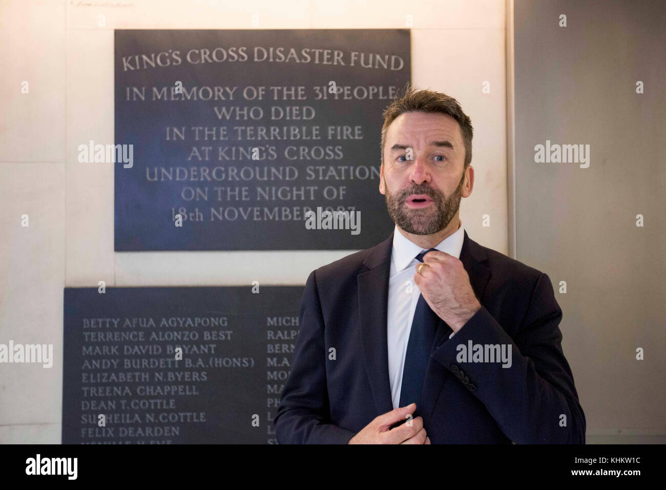 Managing Director of London Underground Mark Wild stands in front of a ...