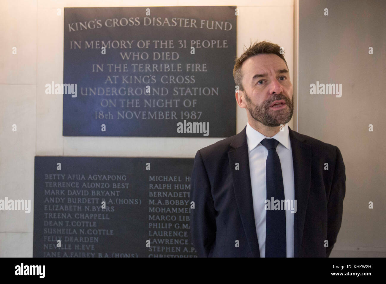 Managing Director of London Underground Mark Wild stands in front of a ...