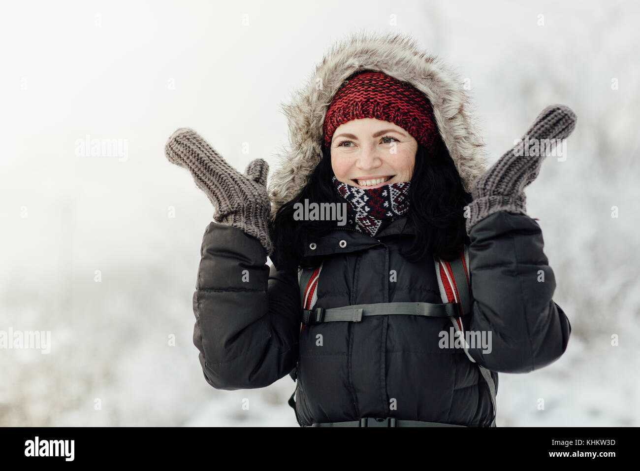 Portrait fit tourist woman hi-res stock photography and images - Alamy