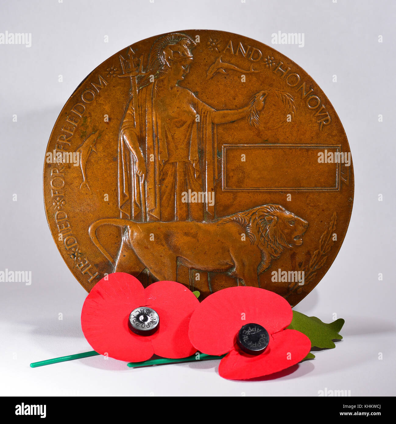 World War 1 death penny Stock Photo - Alamy