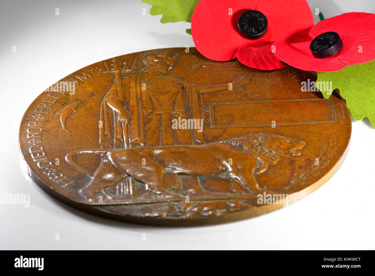World War 1 death penny Stock Photo - Alamy