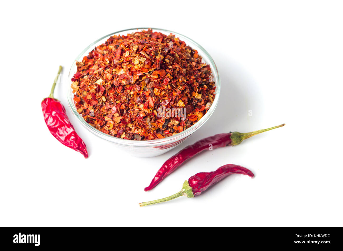 Bowl red chili powder Cut Out Stock Images & Pictures - Alamy