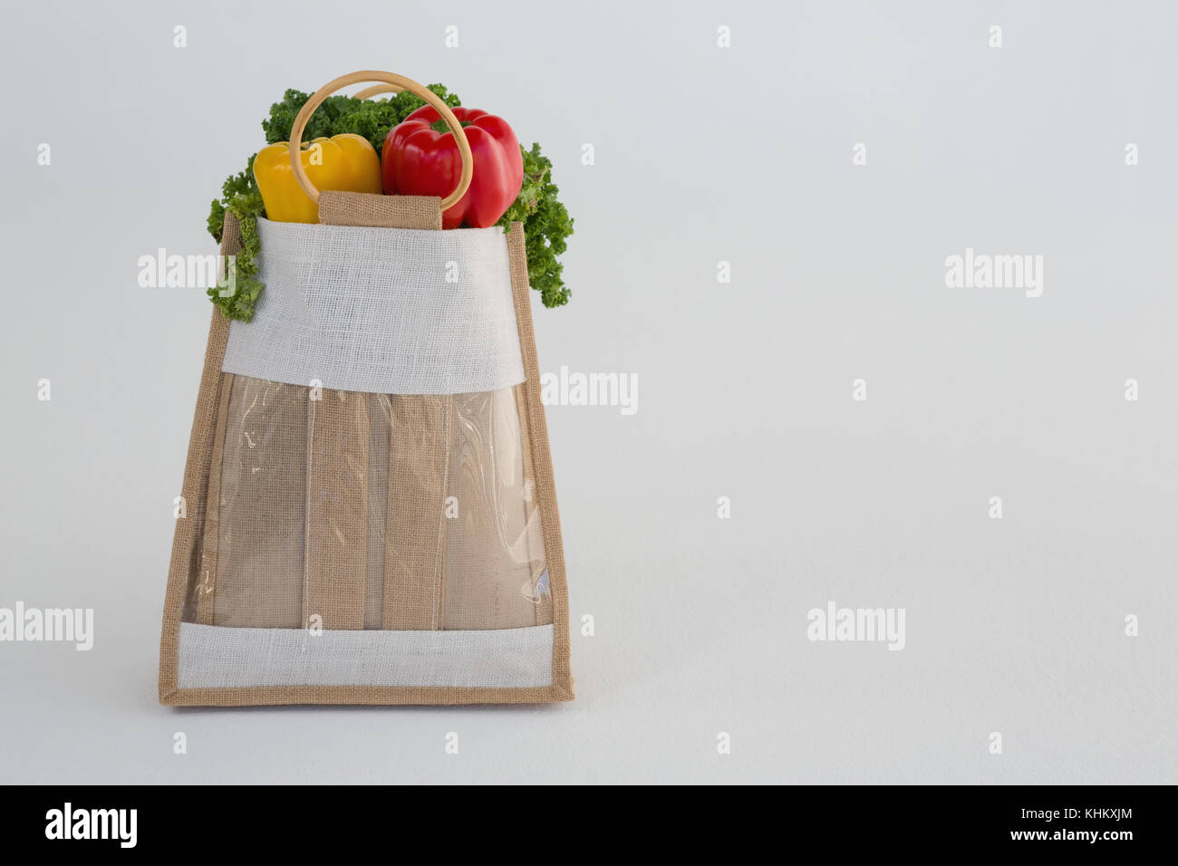 Close-up of bag with healthy vegetables Stock Photo - Alamy