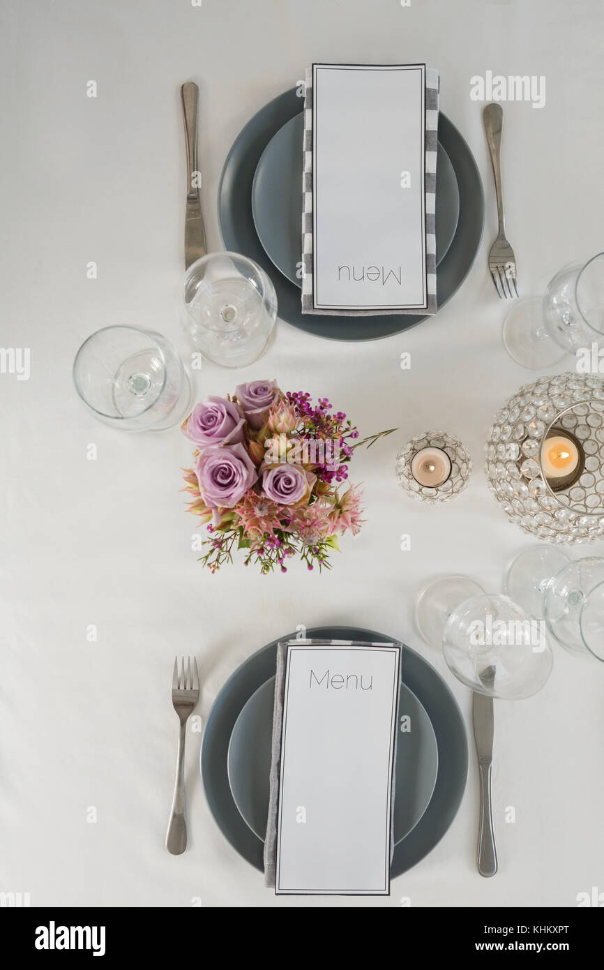 Overhead menu hi-res stock photography and images - Alamy