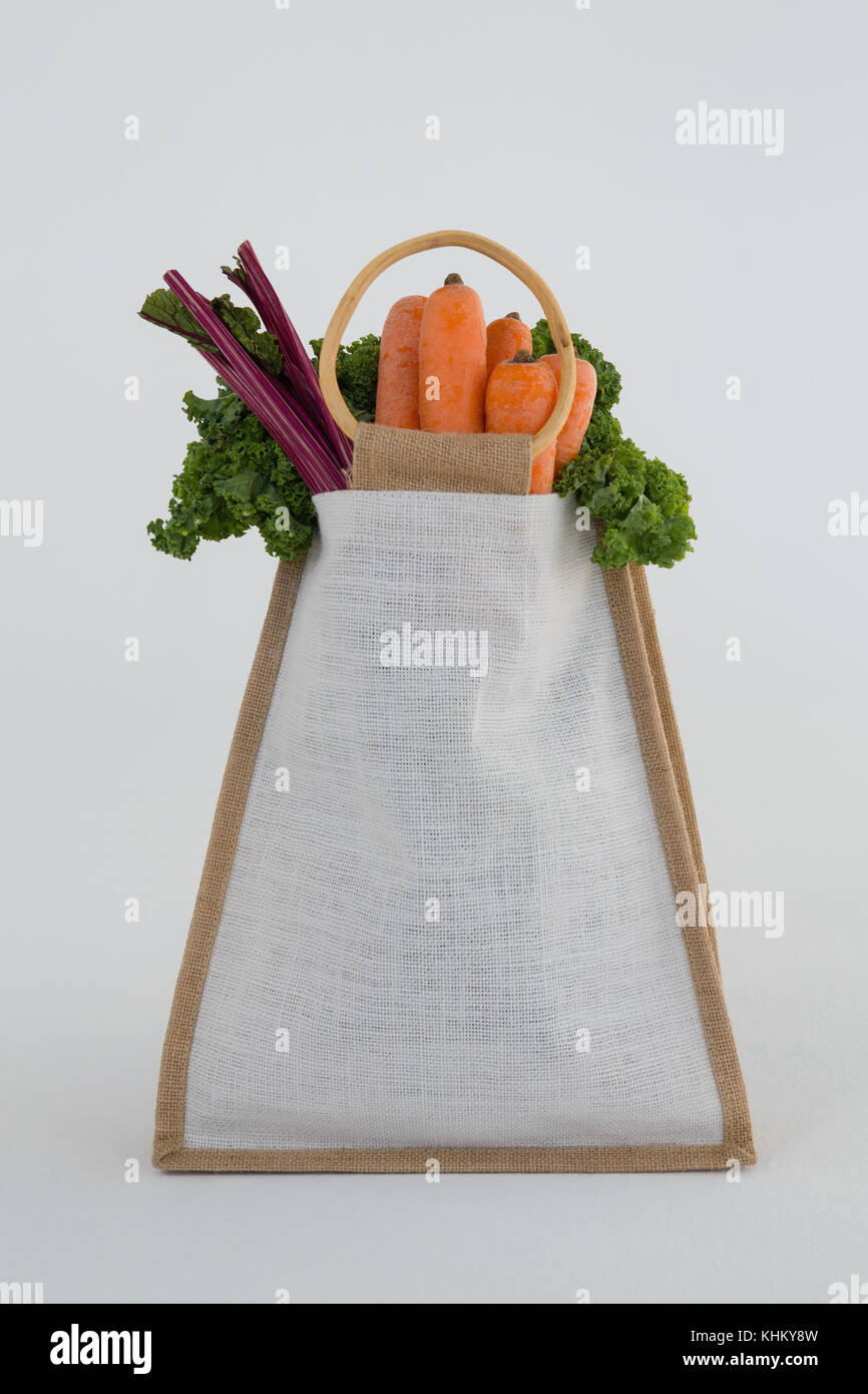 Close-up of bag with healthy vegetables Stock Photo - Alamy