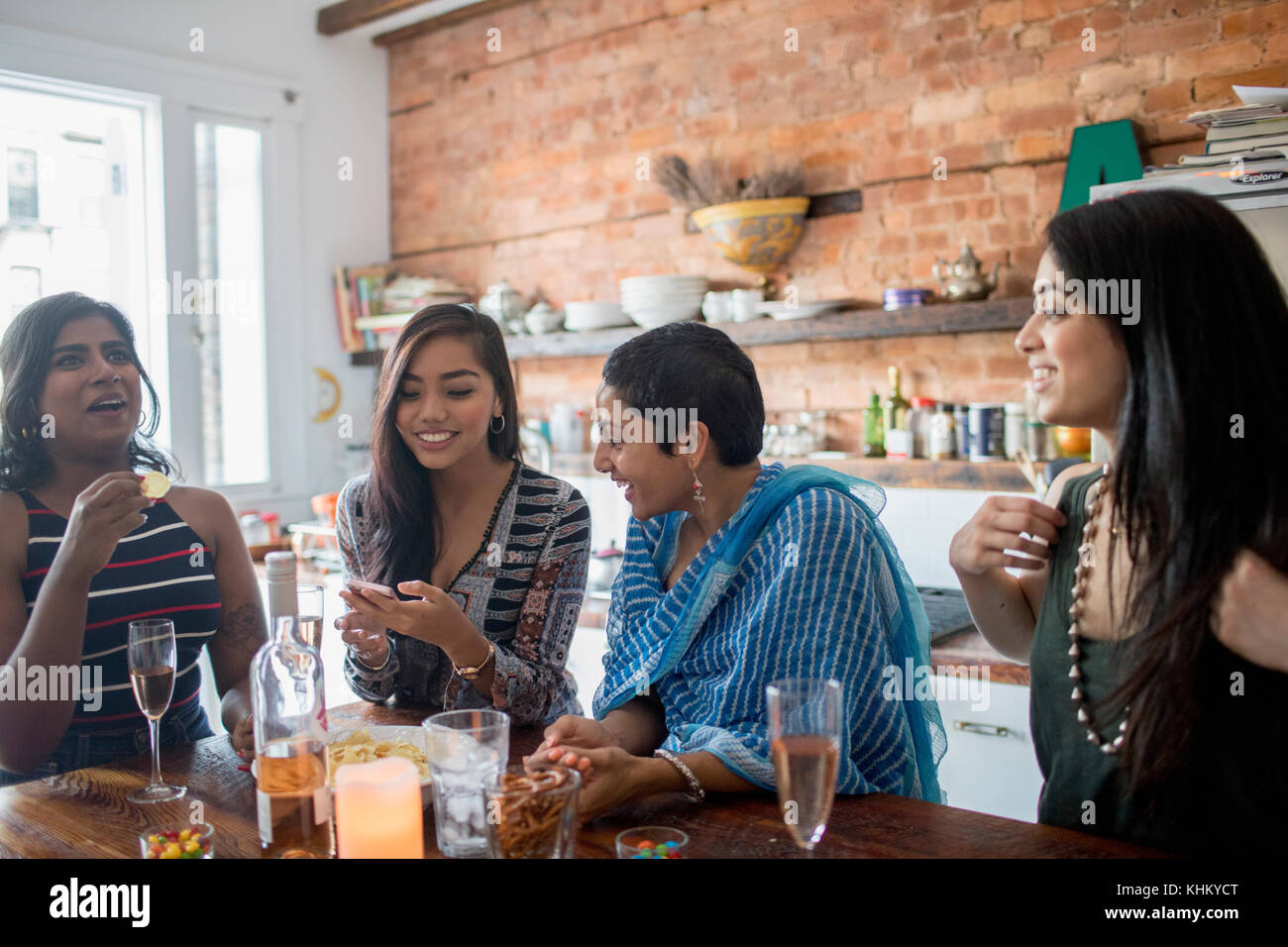 Young women at a party Stock Photo - Alamy