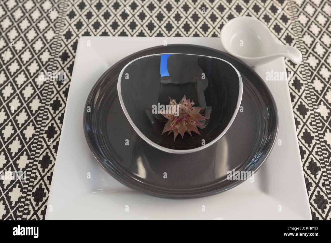 Overhead oriental table setting hi-res stock photography and images - Alamy