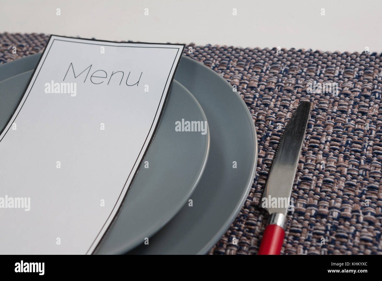 Setting up the menu hi-res stock photography and images - Alamy