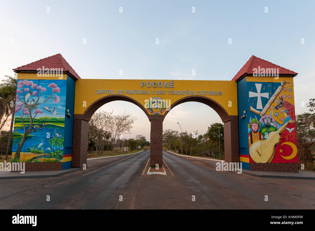 Gateway to Pantanal in Pocone, Brazilian Landmark Stock Photo - Alamy