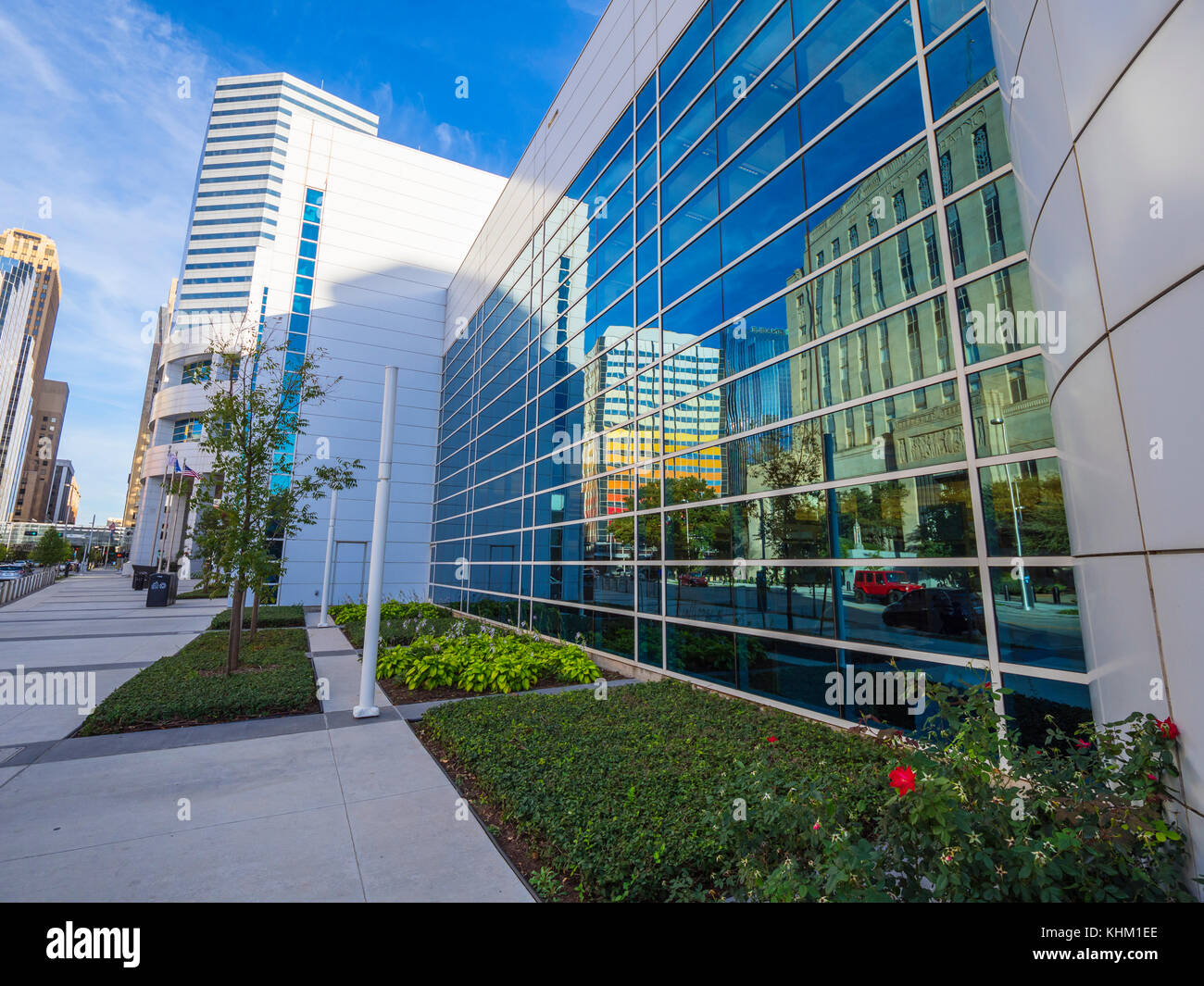 The modern building of Downtown Library in Oklahoma City - OKLAHOMA ...