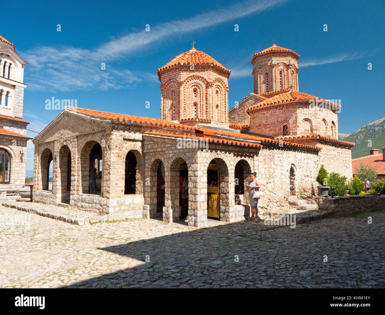 Macedonian Orthodox church of St. Naum in the St. Naum monastery ...