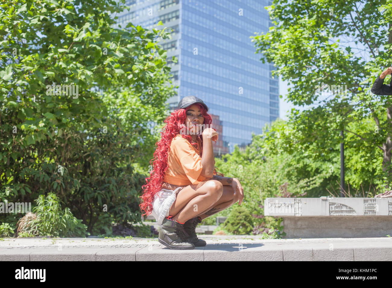 Young musician in a park Stock Photo - Alamy