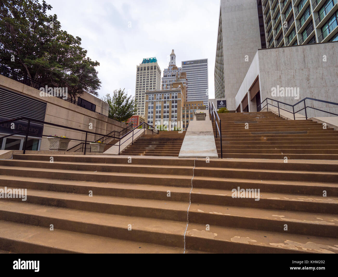 Downtown Tulsa beautiful buildings and stairs - TULSA / OKLAHOMA ...