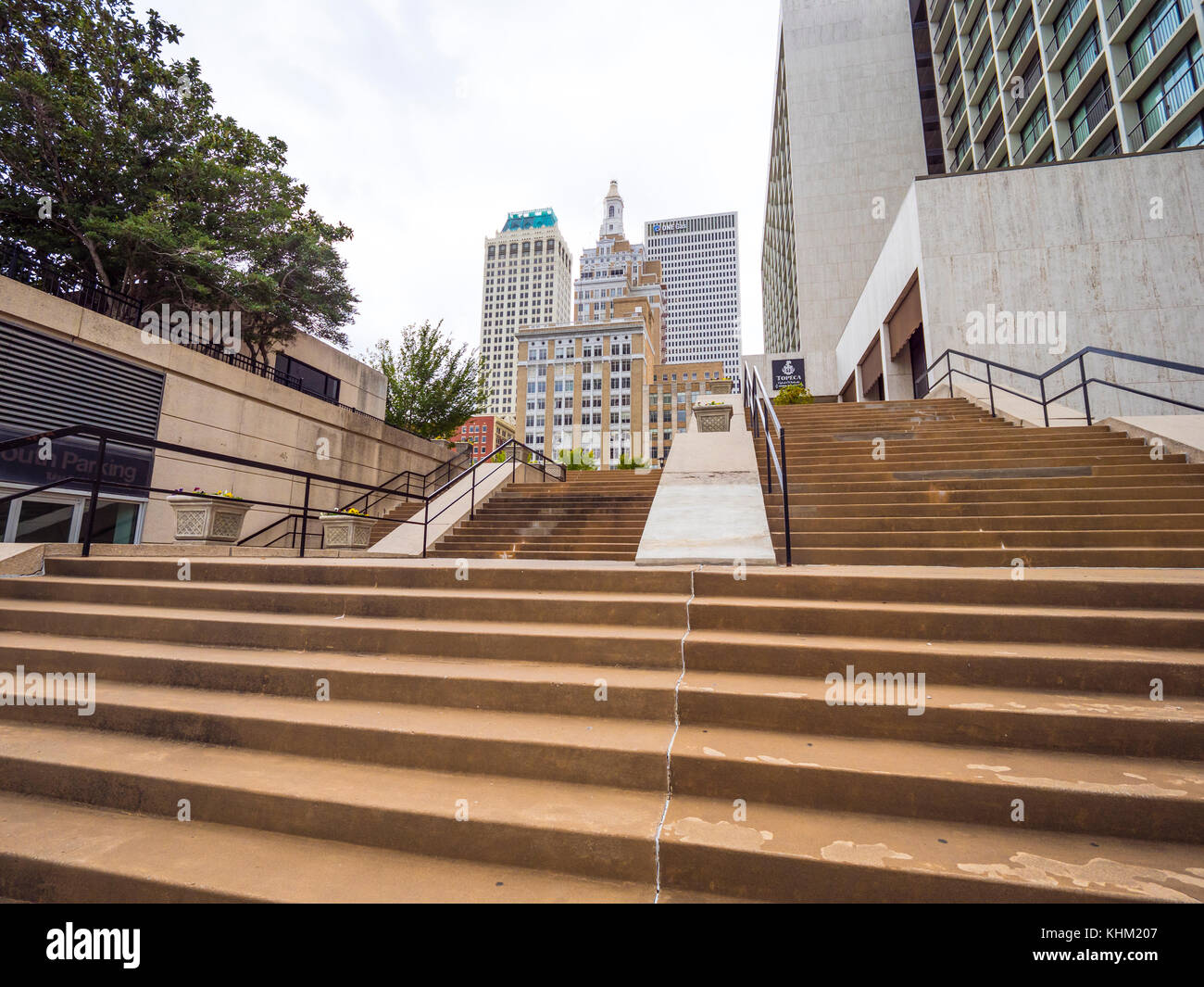 Downtown Tulsa beautiful buildings and stairs - TULSA / OKLAHOMA ...