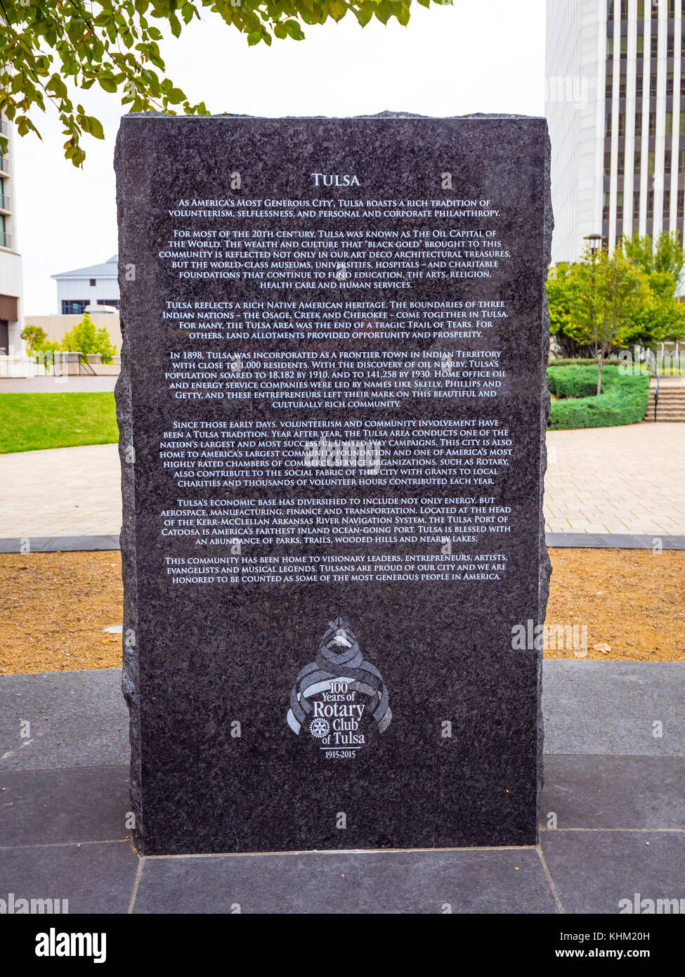 Rotary Plaza in Tulsa - Rotary Club of Tulsa - TULSA / OKLAHOMA ...