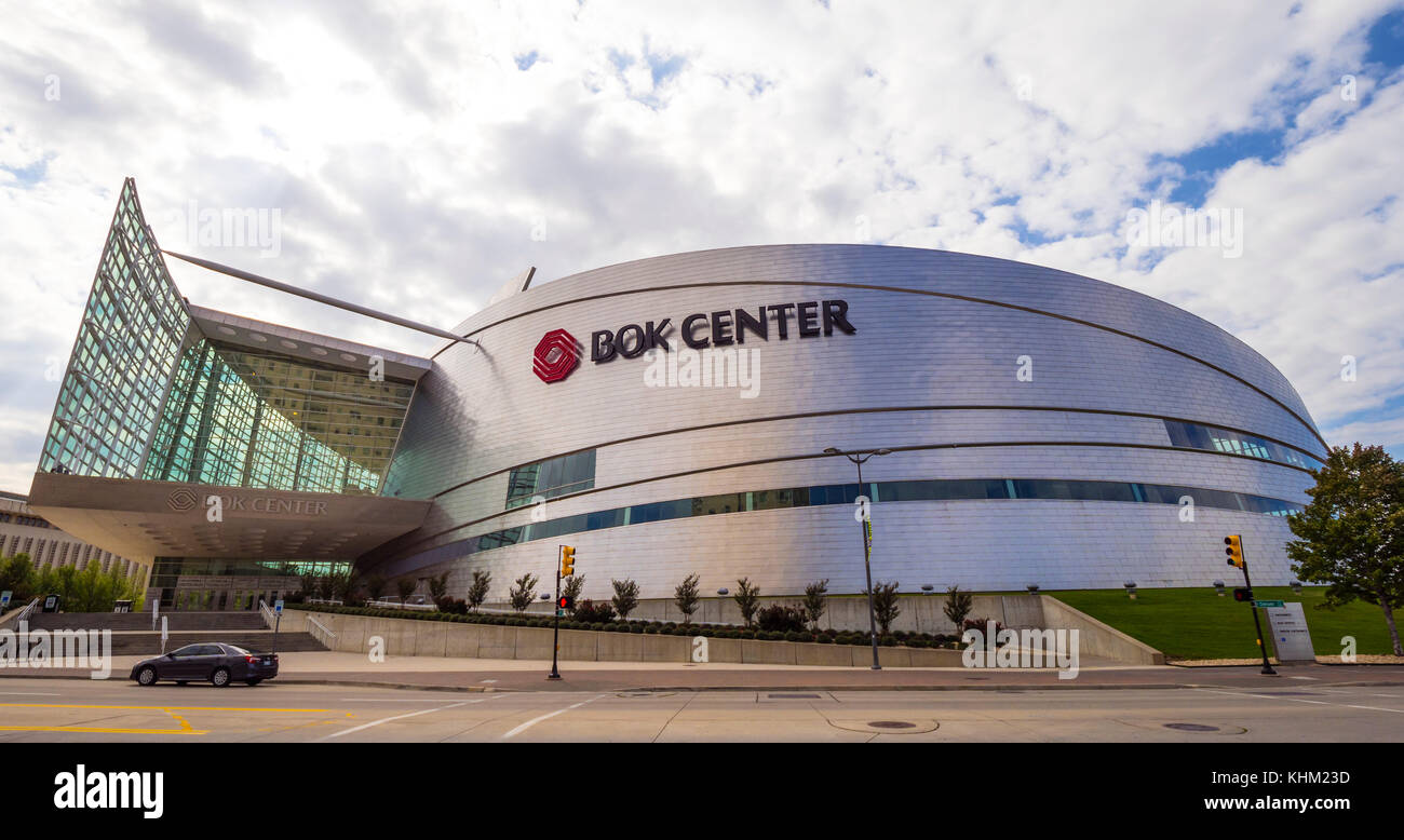 Famous Bok Center in Tulsa Downtown - TULSA / OKLAHOMA - OCTOBER 17 ...