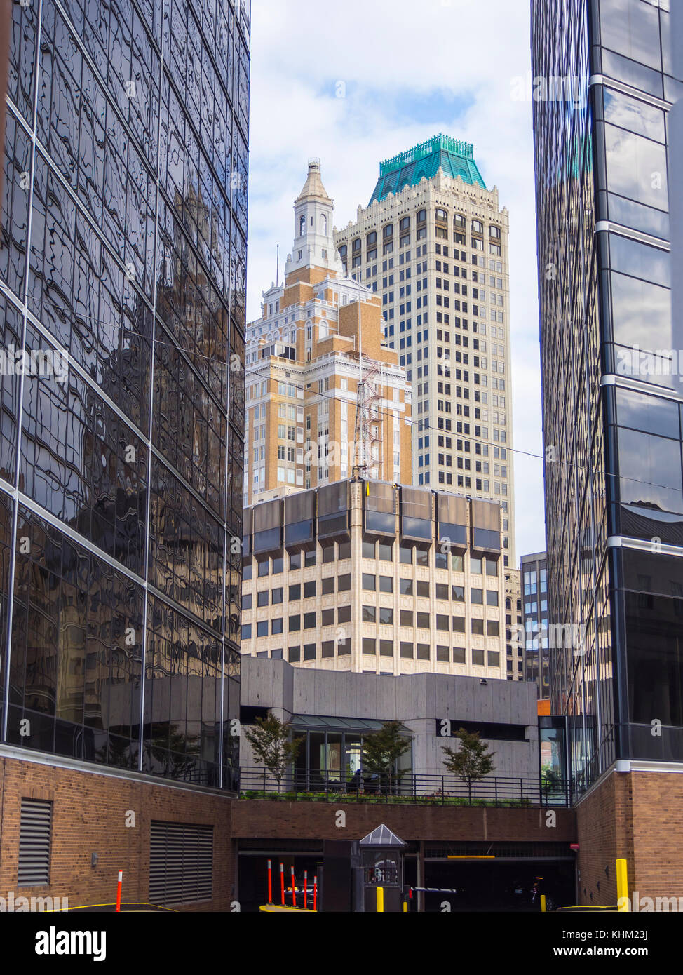 Modern office buildings in Tulsa Downtown - TULSA / OKLAHOMA - OCTOBER ...
