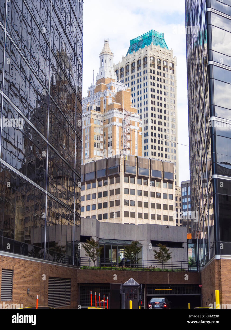 Modern office buildings in Tulsa Downtown - TULSA / OKLAHOMA - OCTOBER ...
