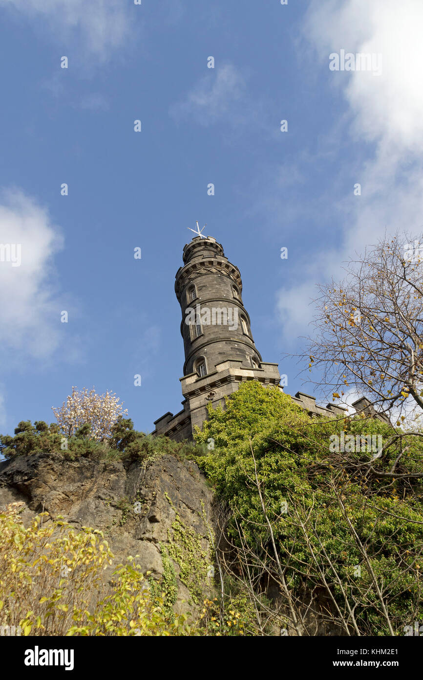 Nelson Monument, Carlton Hill, Edinburgh, Scotland, Great Britain Stock ...
